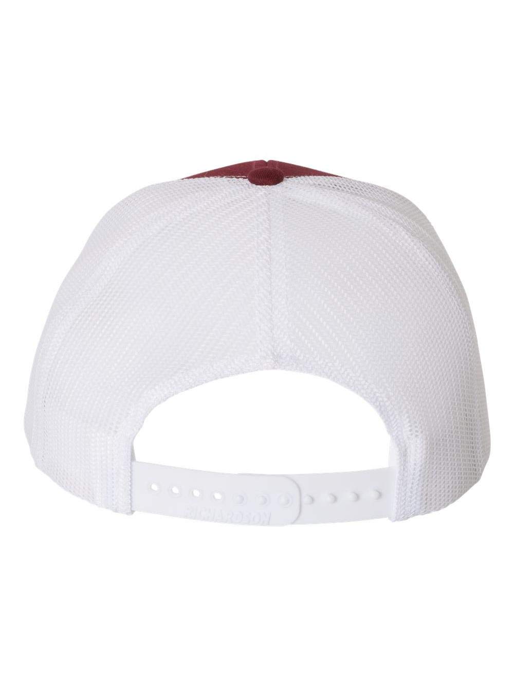 RICHARDSON Cardinal/White 112 Mesh Back Trucker Cap Snapback Hat