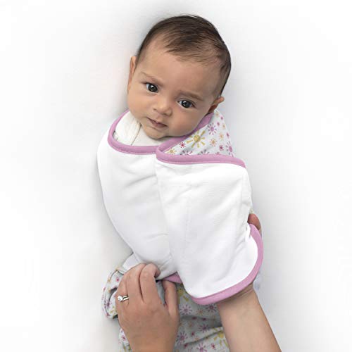 SwaddleMe Luxe Whisper Quiet Swaddle β Size Small/Medium, 0-3 Months, 2-Pack (You Are My Sunshine) Extra-Soft Newborn Swaddle Wrap With Silent Fabric Closure and Bottom Zipper for Diaper Changes