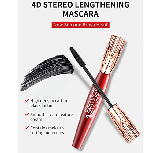 Yanquina Mascara, Yanqina Super Long Mascara, 4D Waterproof And Sweat Proof Mascara-Super Long Luxurious Mascara, 4D Long Curling Hold Makeup Mascara, 4D Stereo Lengthening Mascara (2)