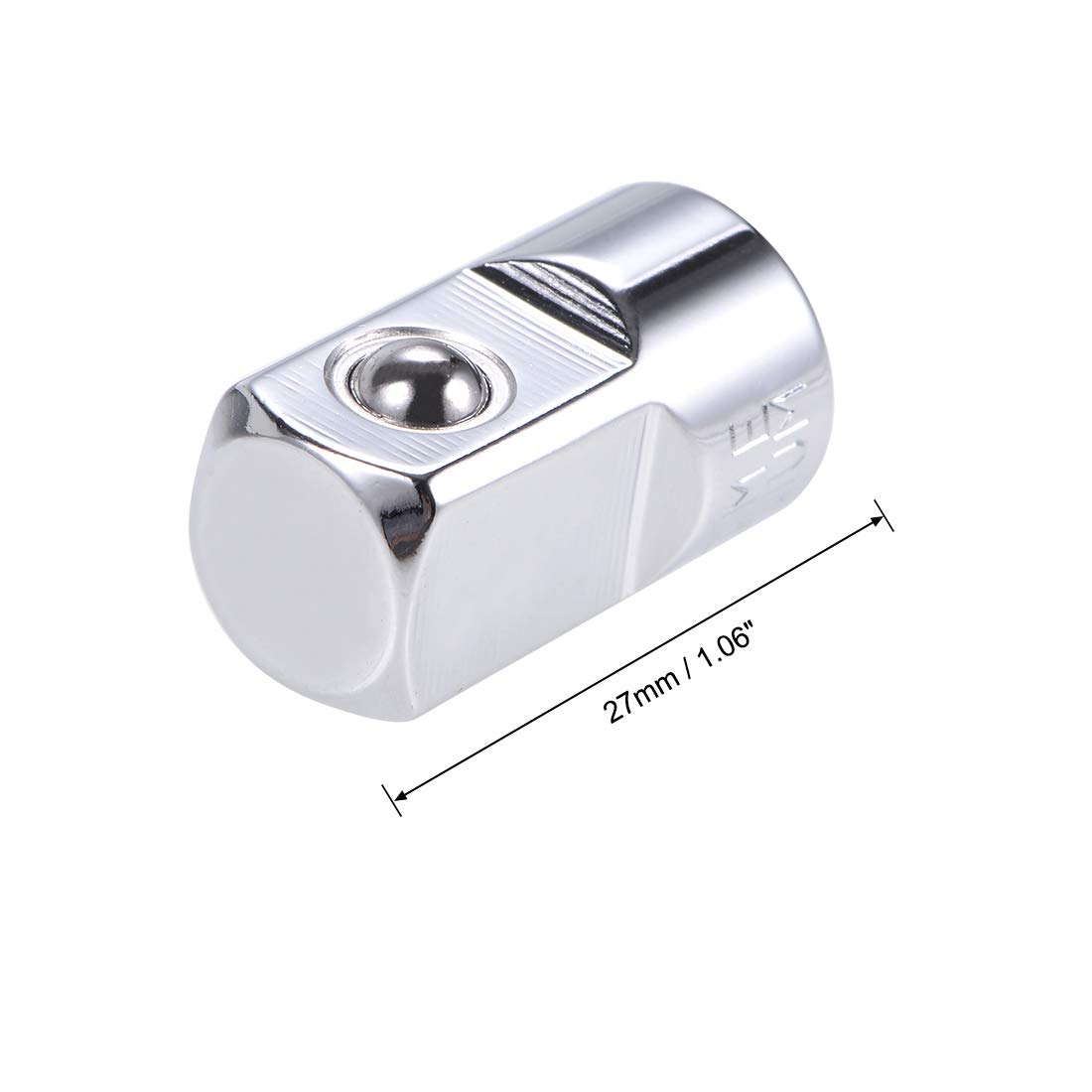 uxcell 1/4 Inch Drive (F) x 1/2 Inch (M) Socket Adapter, Female to Male
