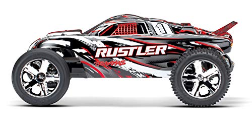 Traxxas 1/10 Scale Rustler 2WD Stadium Truck, Red