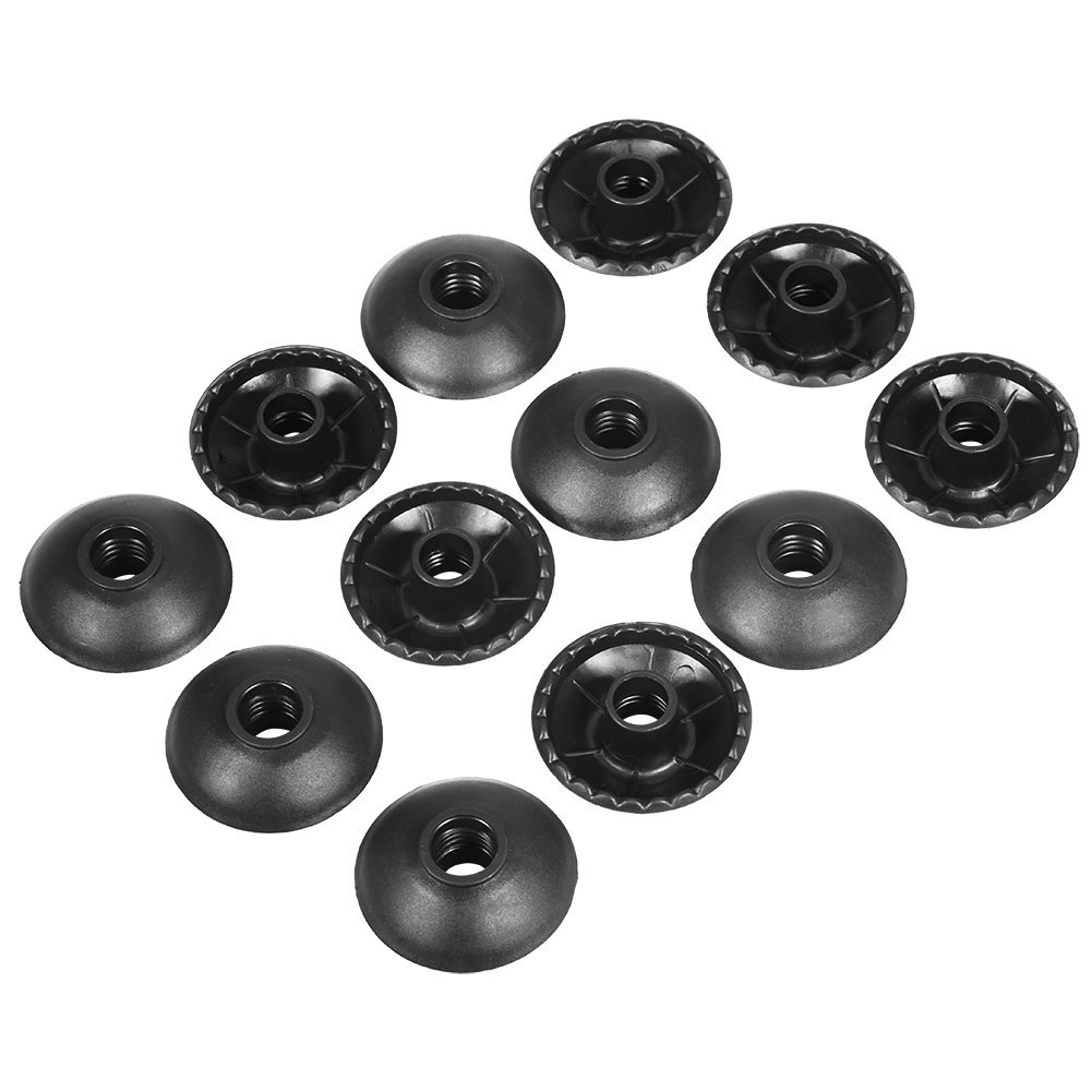 VGEBY 12Pcs Black Trekking Pole Basket Round Snow Ski Mud Basket Hiking Walking Stick Replacement Accessory Trekking Pole Baskets Ski Pole Basket Snow Baskets for Trekking Poles
