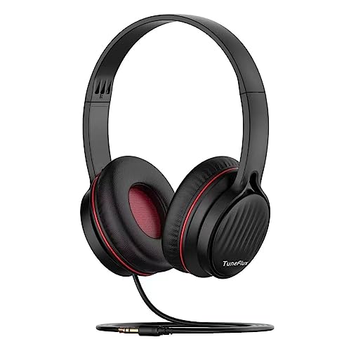 TuneFlux Kids Headphones, Design for boys and girls-Black