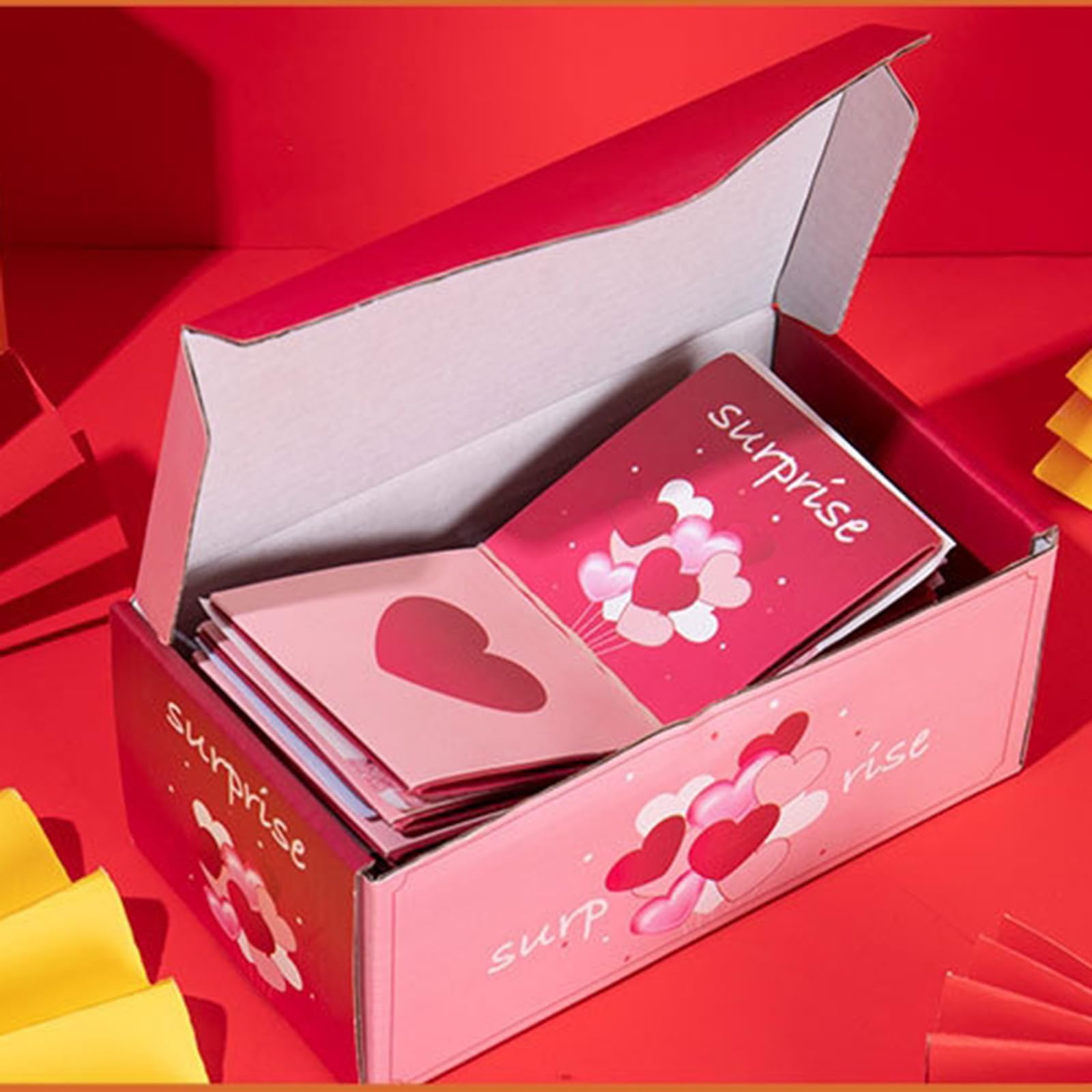 Surprise Box Gift Box,Bounce Surprise Gift Box,Surprise Gift Box Explosion for Money Creativity Folding Bouncing Red Envelope Gift Box,for Birthday(10boxes PINK)