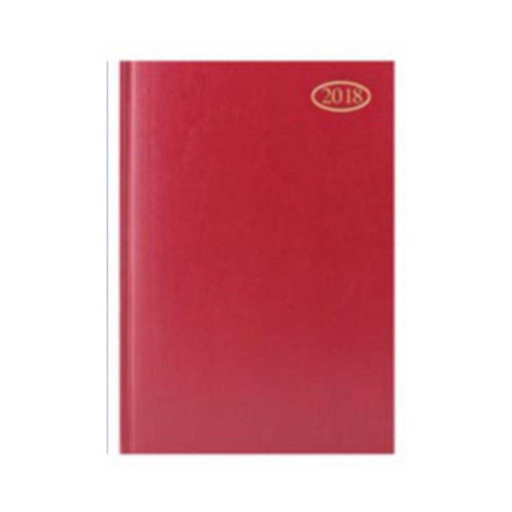 Tallon 2021 A4 Day to Page Hard Case Desk Diary - Colour at Random Red, Black or Blue