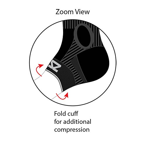 Zensah Ankle/Calf Compression Sleeves- Toeless Socks for Circulation, Swelling for Men and Women (X-Large, Black)
