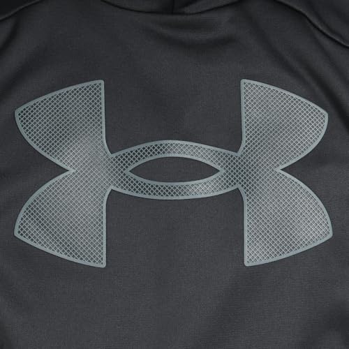 Under Armour Mens Big Logo ArmourFleece Hoodie, (001) Black/Black/Pitch Gray, 3X-Large