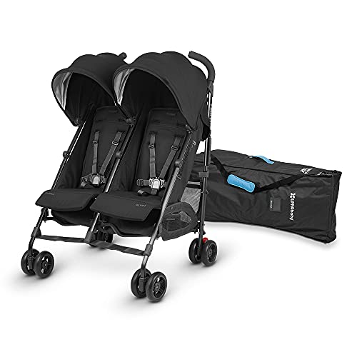 UPPAbaby G-Link 2 Stroller - Jake (Black/Carbon) + G-Link 2 Travel Bag