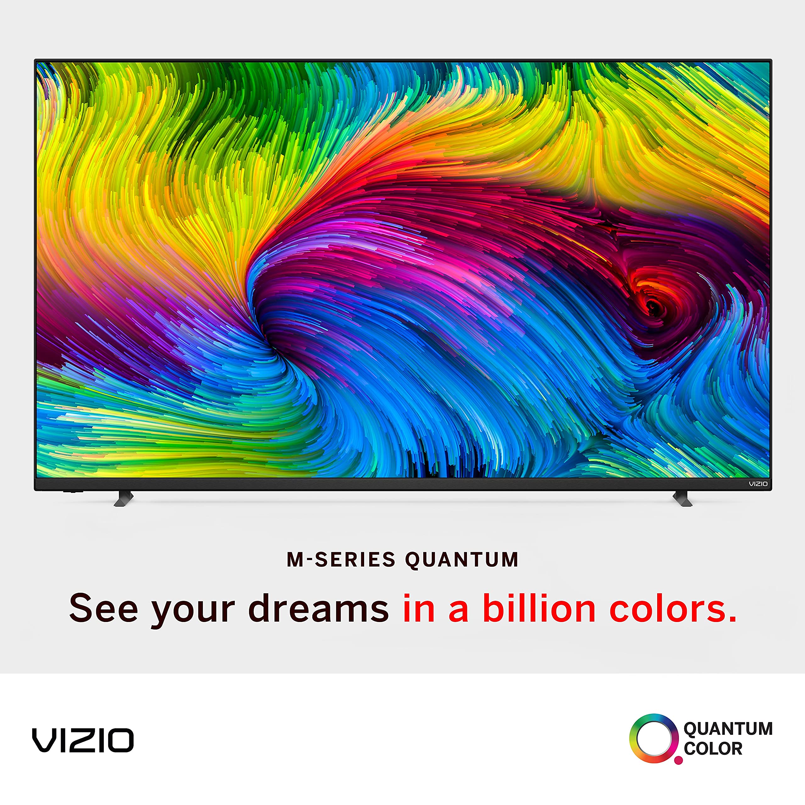 VIZIO 58-Inch M-Series 4K QLED HDR Smart TV w/Voice Remote, Dolby Vision, HDR10+, Alexa Compatibility, M58Q7-J01, 2022 Model