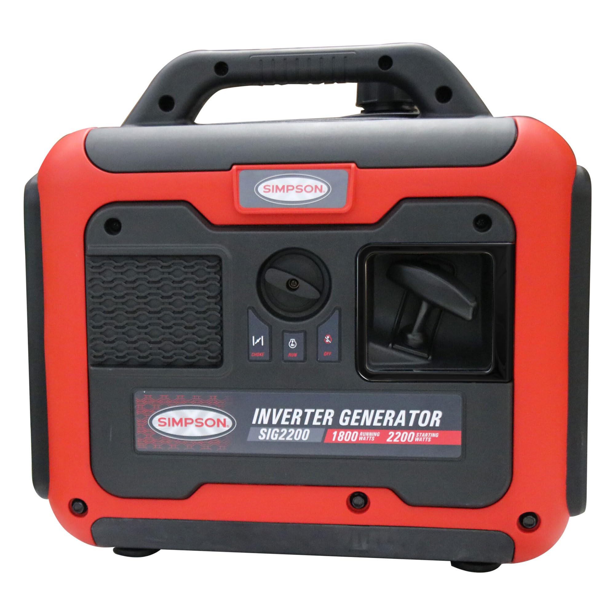 SIMPSON Cleaning SIG2218 Portable Gas Generator and Inverter Power Station for Camping, RV, Home Use, Construction, and More, 1800 Running Watts 2200 Starting Watts