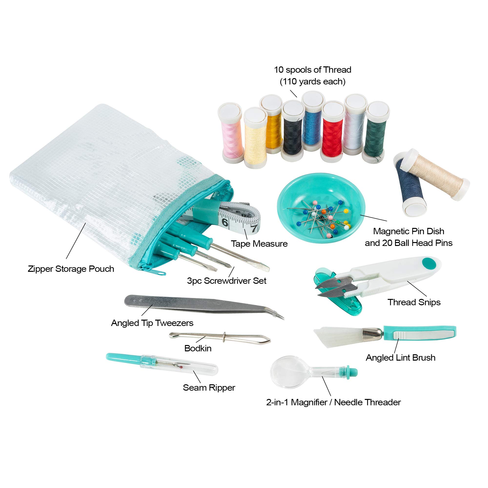 Singer 31505 - Start 1234 Machine Essentials Sewing Kit - 43 Pieces