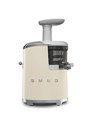 Smeg SJF01CREU 150W 50's Retro Style Aesthetic Slow Juicer, Cream