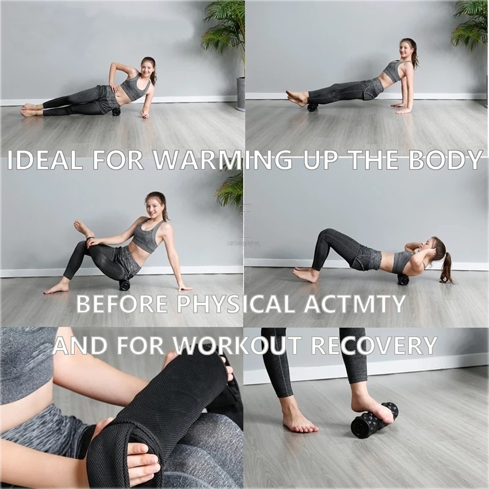 YAKADE Vibrating Foam Roller - 5 Speed Electric Foam Roller, Post-Workout Relax.
