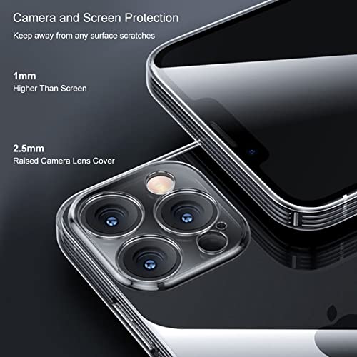 ZEZHOU Crystal Clear iPhone 11 Pro Case with Camera Lens Protector, Non Yellowing, Upgraded Soft Inner Silicone Bumper Shockproof Military Grade Drop Protection Thin Phone Case for iPhone 11 Pro 5.8"