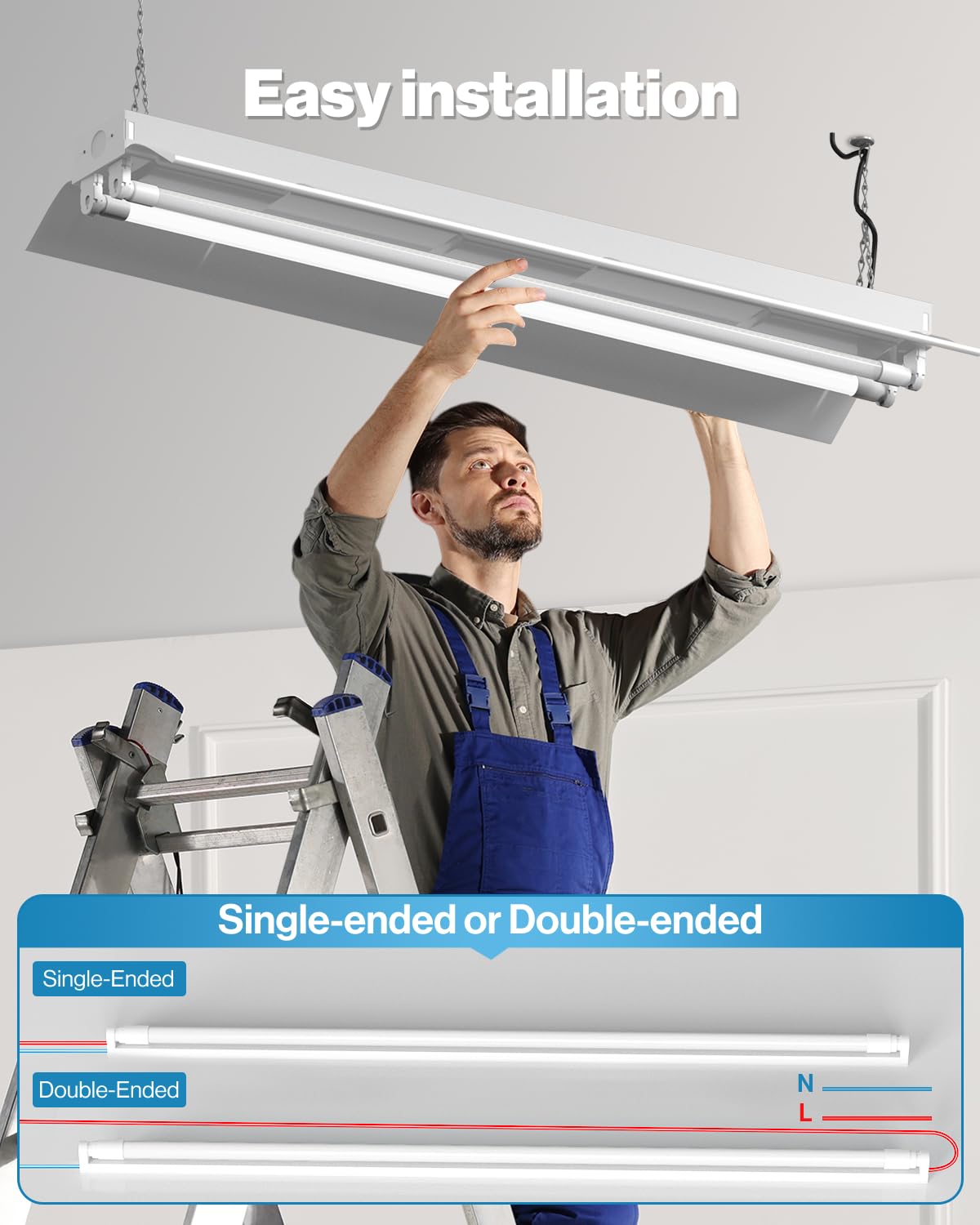 Sunco 30 Pack T8 LED Tubes 4FT Fluorescent Replacement, 48 Inch, 18W, 2200LM, 5000K Daylight, Single Ended Power, Type B, Ballast Bypass, Frosted Lens UL