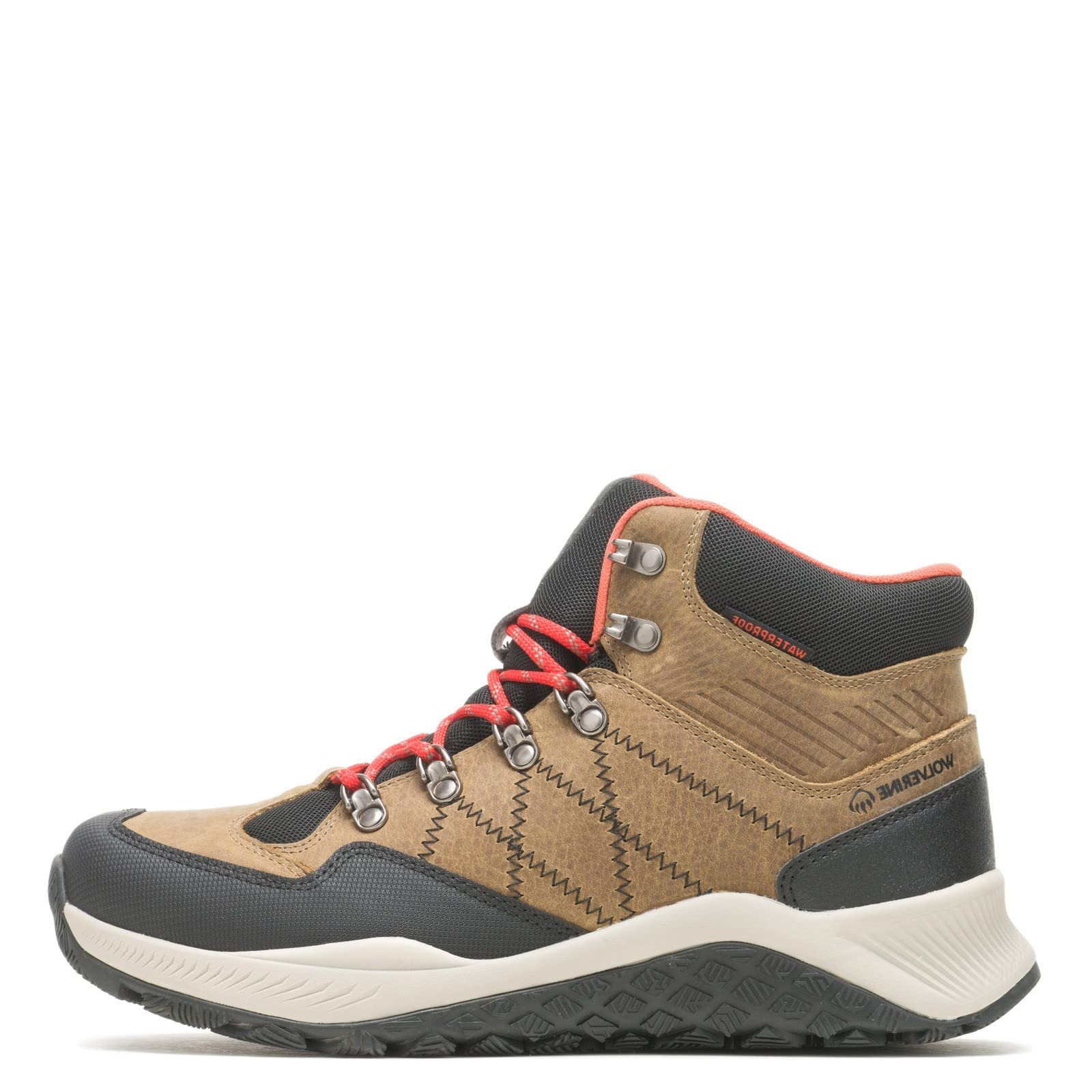 Wolverine Men's Luton Mid Waterproof Hiker Hiking Boot, Gravel, 13