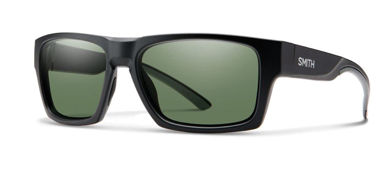 Smith Outlier 2 Sunglasses, Matte Black / ChromaPop Polarized Gray Green, Smith Optics Outlier 2 ChromaPop Polarized Sunglasses