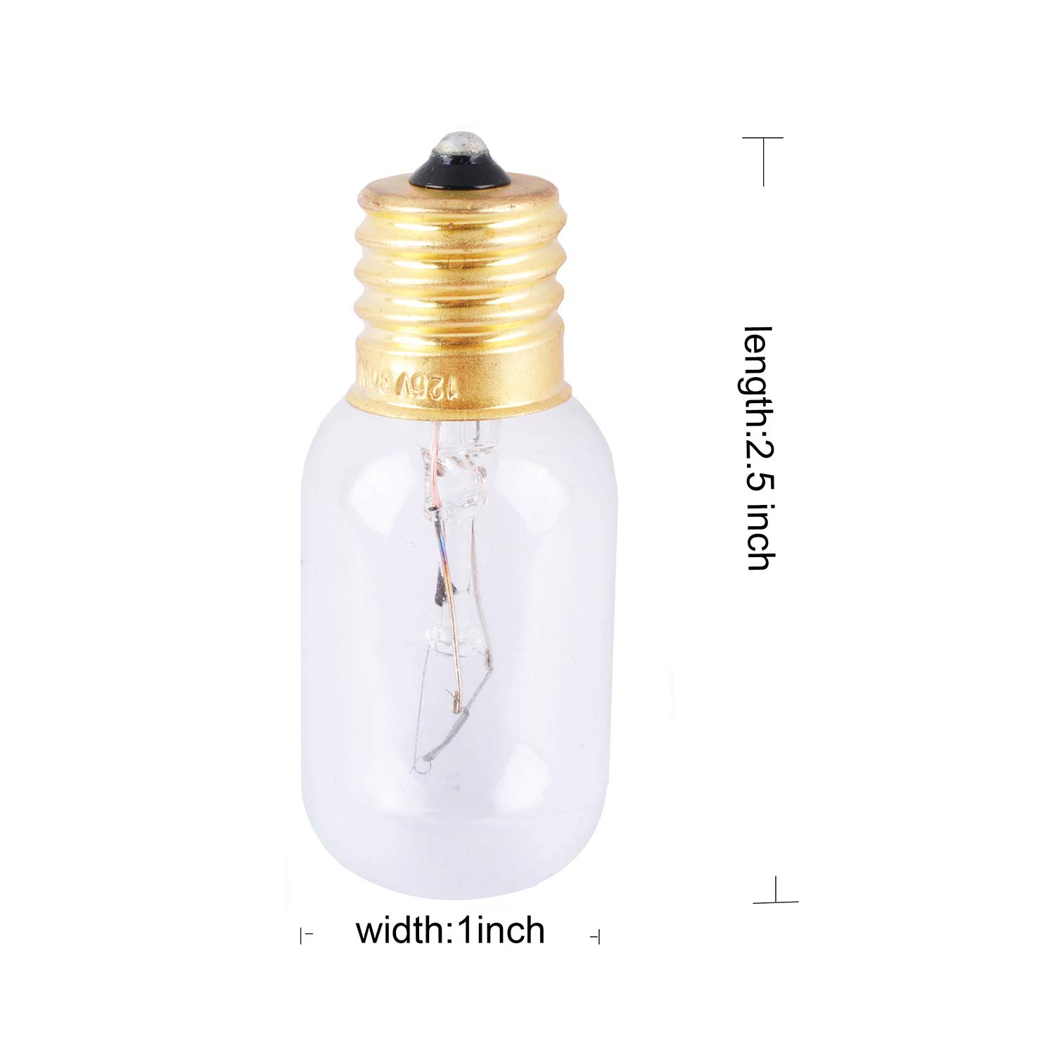 Wadoy Microwave Light Bulb Compatible with LG, Frigidaire, Kenmore Range Microwave, 6912W1Z004B 125V 30W Bulb, Appliance Light Bulb