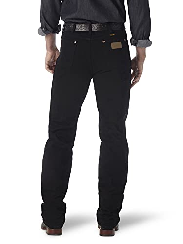 Wrangler Men's Cowboy Cut Slim Fit Jean, Shadow Black, 40W x 30L