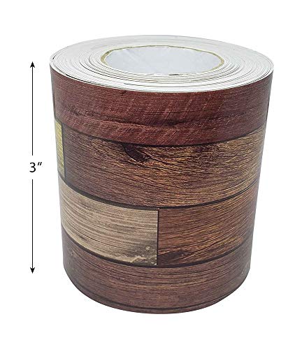 Teacher Created Resources Reclaimed Wood Straight Rolled Border Trim - 50ft - Decorate Bulletin Boards, Walls, Desks, Windows, Doors, Lockers, Schools, Classrooms, Homeschool & Offices