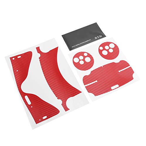 VR Controller Headset Stickers, PVC Material VR Headset Stickers with Manual for Protect Your Equipment for Professional Use(Carbon red)