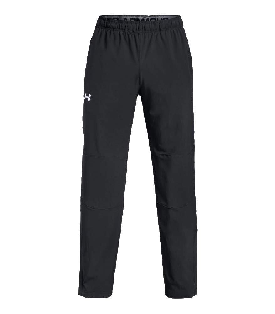 Under Armour Men's Hockey Warm Up Pants, Black (001)/White, X-Large