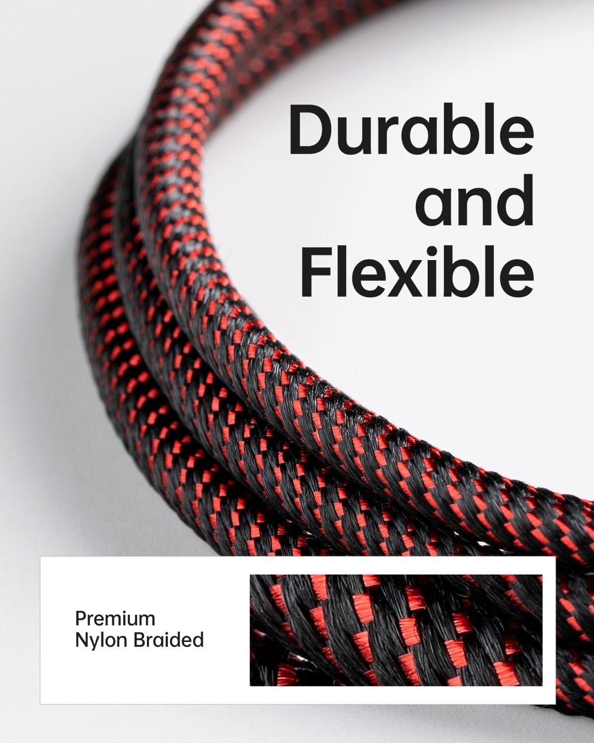 UYOUNG iPhone Charger Cable 3Pack 6FT Lightning Cable USB Long Heavy Duty Nylon Fast iPhone Charging Cord Compatible with iPhone 14/13/12/11/Pro/X/Xs Max/XR /8/7/6/6S/plus/iPad Mini-Red