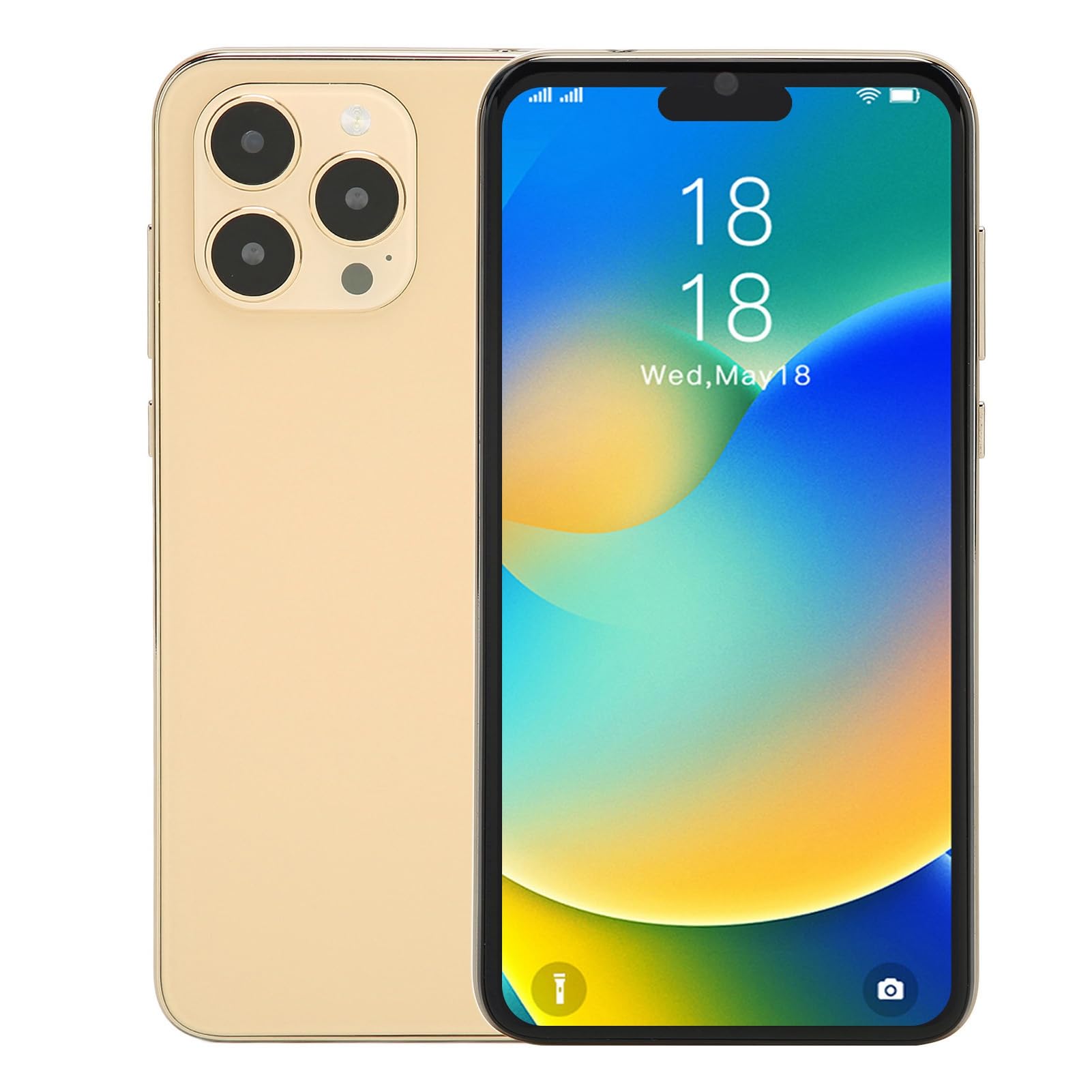 Tangxi Unlocked Smartphone for Android 10.1, 6.1in 2GB 32GB ROM Mobile Phone, 3G Network Dual SIM 4000mAh Large Battery Cell Phone 100‑240V (US Plug)