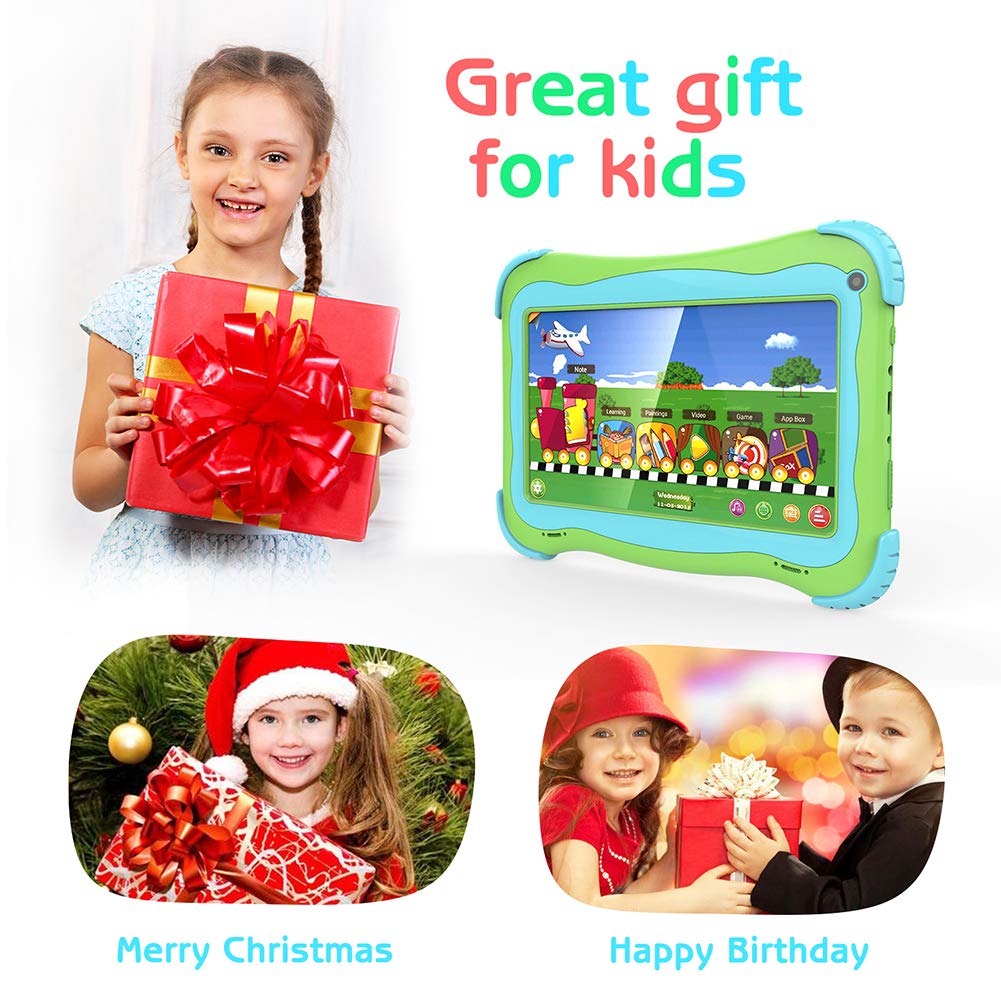 UJoyFeel Kids Tablet 7 Android Kids Tablets for Kids Edition Tablet PC Android Quad Core Toddler Tablet with WiFi Dual Camera IPS Safety Eye Protection Screen and Parental Control Mode