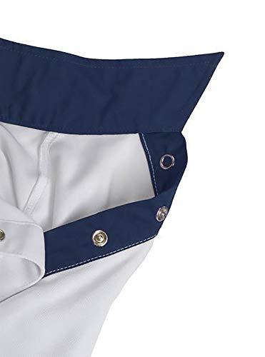 Shires Ladies Equestrian Style Shirt Navy/White Large