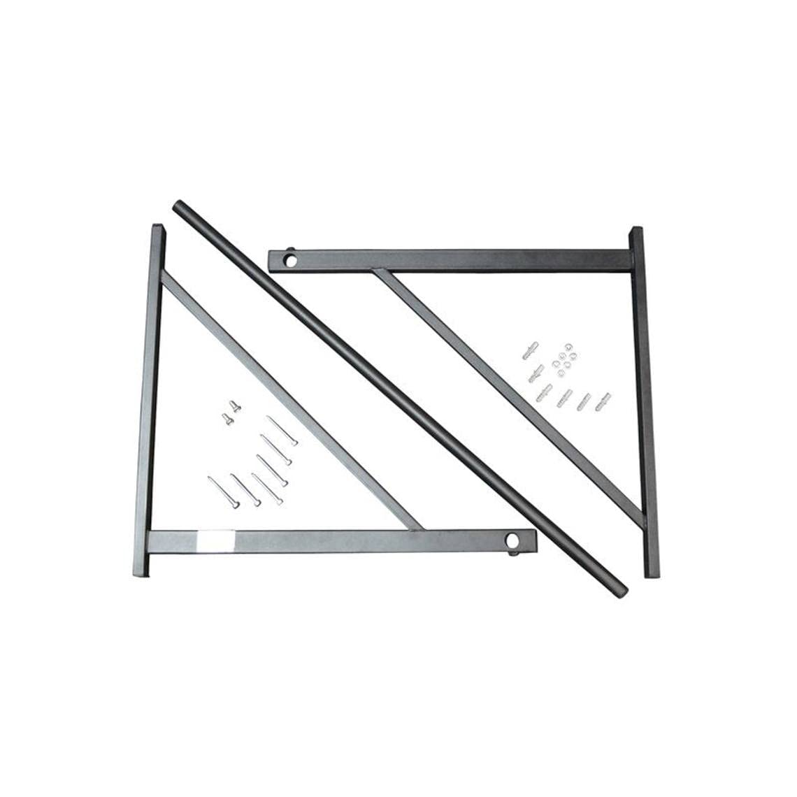 Titan HD Wall Mounted Pull Up Chin Up Bar with 8 in. Wood Olympic Gymnastic Rings - 1.5 in. W Heavy Duty Thick Straps &