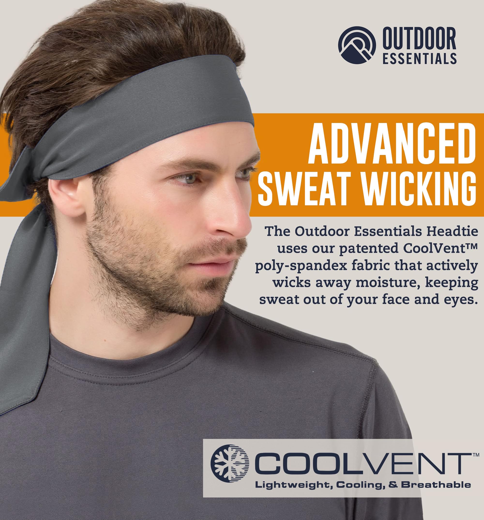 Tie Headband for Women & Men - Ninja Headbands, Head Tie for Running, Basketball, Football & Athletics,Cooling Headband