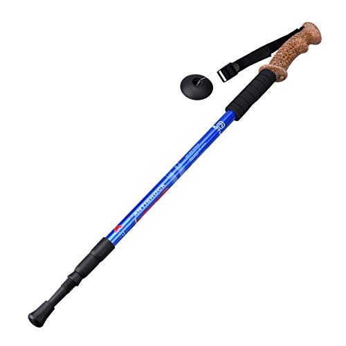 Xinxin Three Straight-Handled, Climbing Sticks,Trekking Alpenstock Trekking Walking Hiking Sticks Alpenstock,Sports Outdoors Camping Hiking,Walking Stick,Hiking Poles,Trekking Poles(Blue)