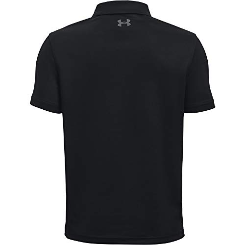 Under Armour Boy's Performance Polo (Big Kids) Black SM (8 Big Kids)