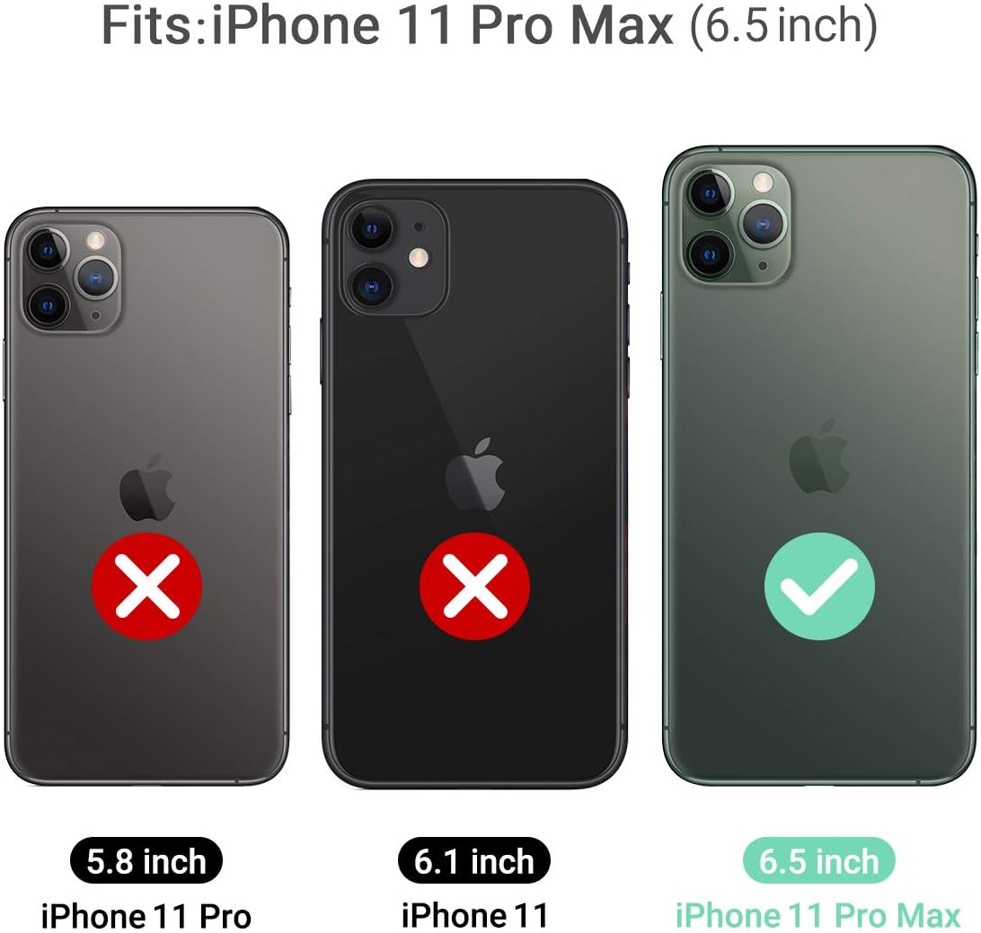 ULAK Compatible with iPhone 11 Pro Max Case, Crystal Clear Heavy Duty Shockproof Rugged Transparent Soft TPU Protective Bling Phone Cover for iPhone Pro Max 6.5 inch (2019), Clear
