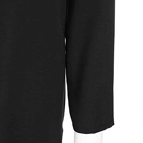 Women Shirt Dress Solid Color Button Down Pockets Maxi Dress Long Sleeve Turndown Neck Loose Shift Dress