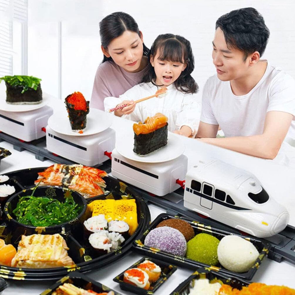 TOYANDONA 1 Set Toys Train Kids Toy Kids Plaything Plastic Sushi Small Tools to Rotate