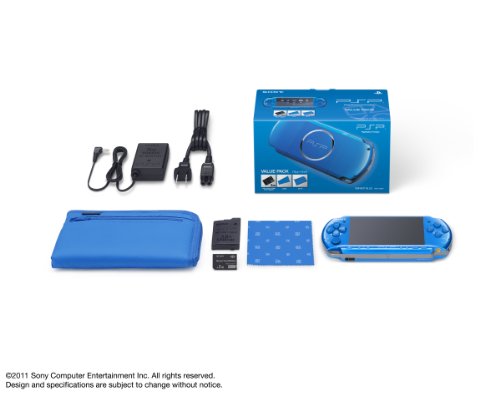 SONY PSP Playstation Portable Console JAPAN MODEL PSP-3000 Vibrant Blue Value Pack | PSPJ-30024 (Japan Import)