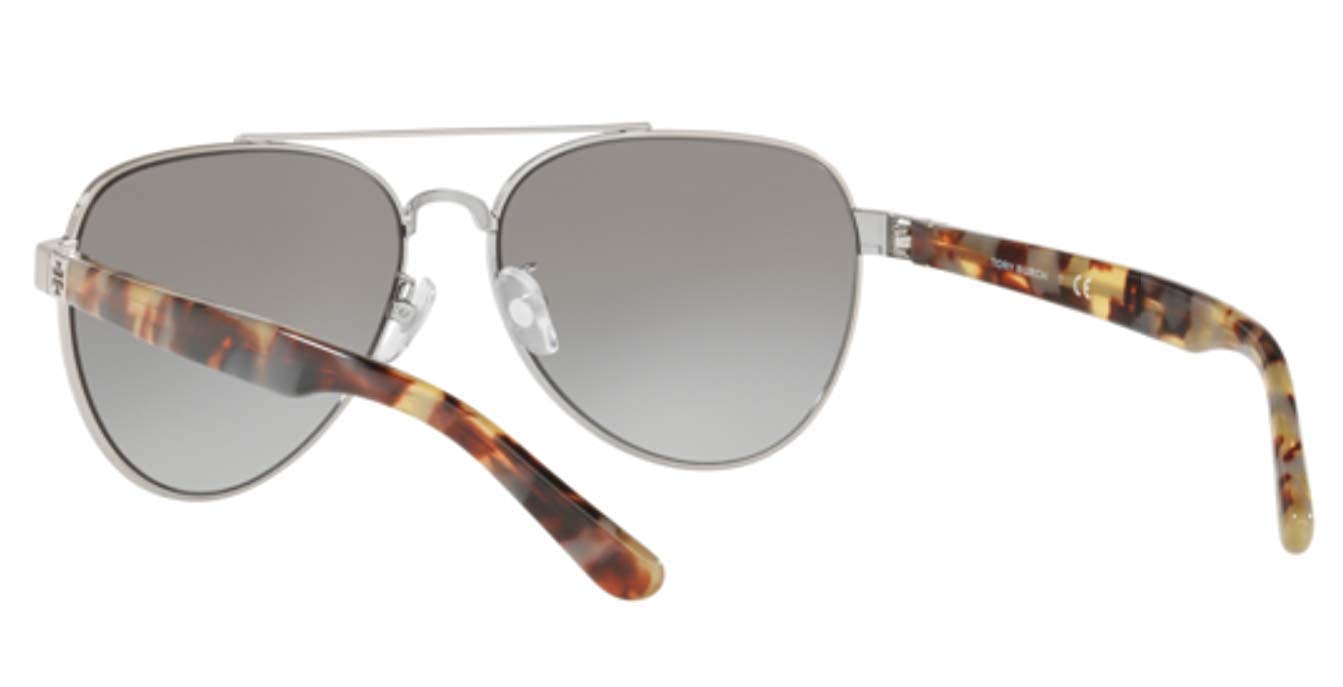 Tory Burch TY6070 Sunglasses 327511-57 -, Lt Grey Dk Grey Gradient TY6070-327511-57