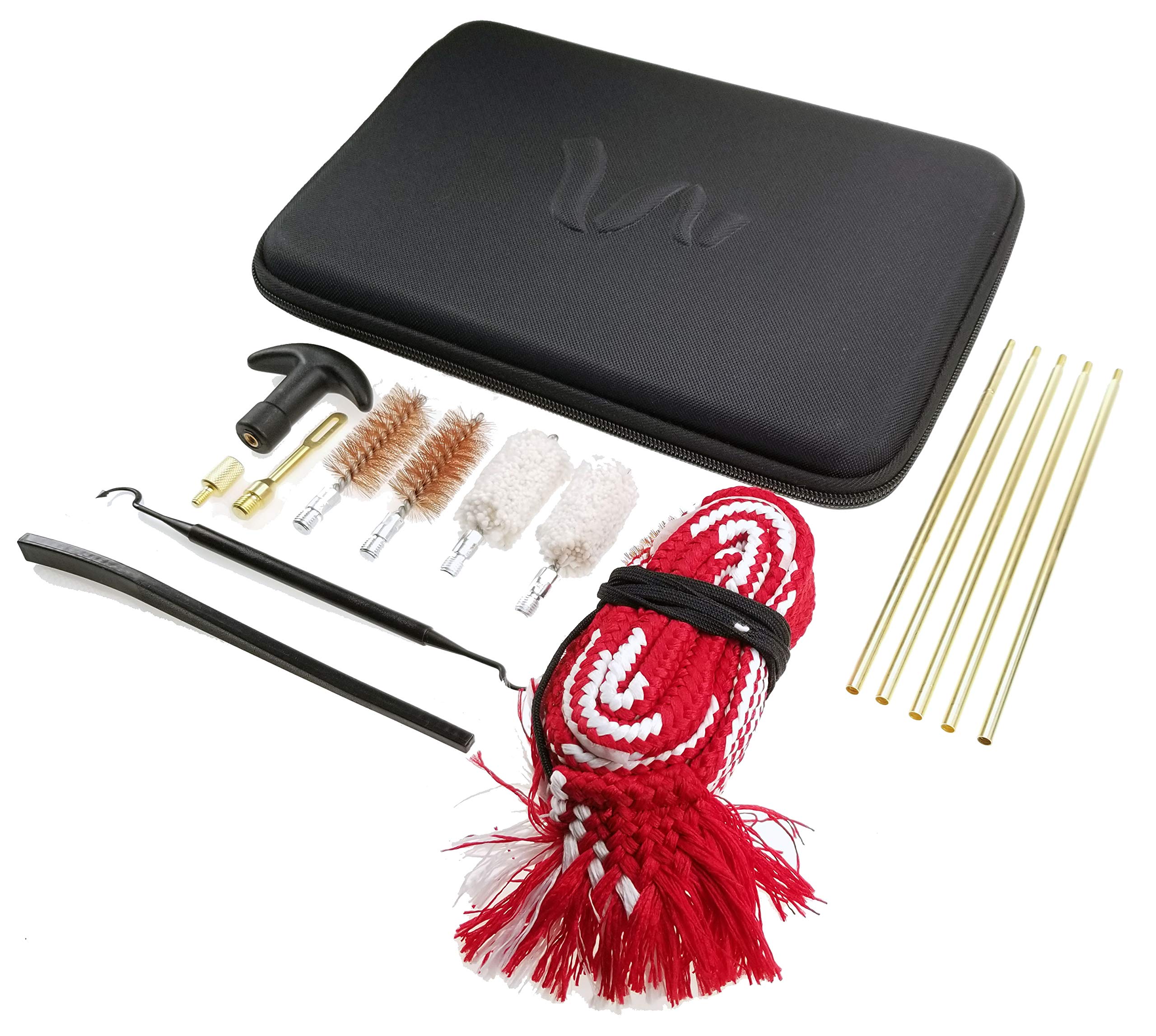 W Wydan Gun Cleaning Kit & Bore Cleaner Snake Bundle Set for 12 Gauge Ga Shotgun