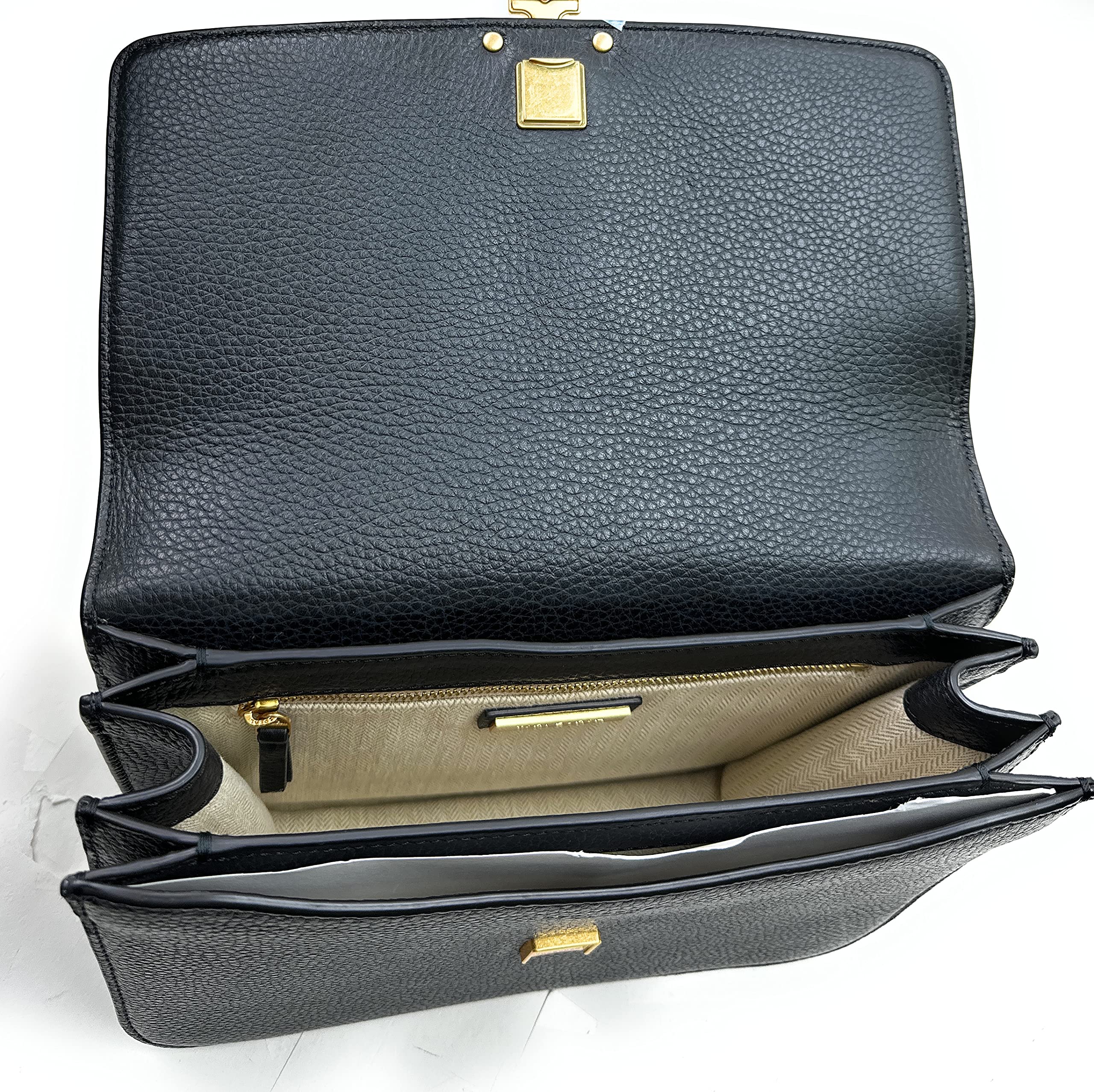 Tory Burch Britten Medium Adjustable Shoulder Bag (Black)