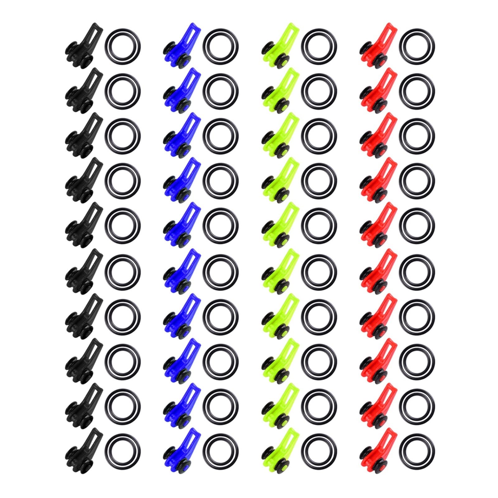 VSOLS 10pcs/lot Fishing Rod Pole Hook Keeper Bait Lure Accessories Jig Hooks Holder Fishing Tool (Color : Black)