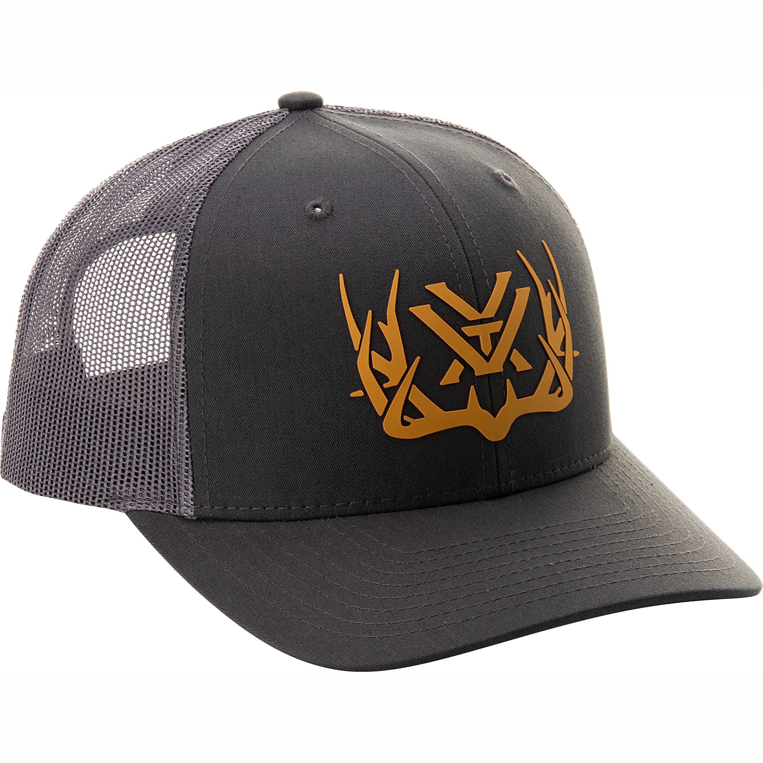 Vortex Optics Silicone Weld Full Tine Mesh Snap Back Caps (Charcoal)