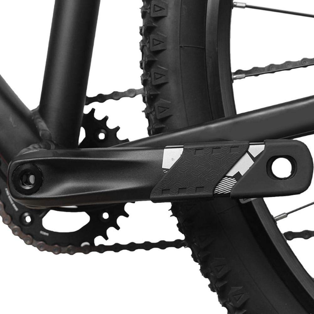 VGEBY1 4PCS Bike Crank Protection Bicycle Sleeve Arm Boots Protector Dust Proof Cover for Mountain Bike(Black)
