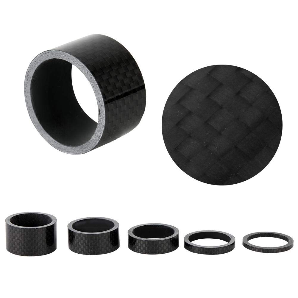 VGEBY1 Bicycle Headset Fork Washer, Full Set Carbon Fiber Bike Headset Spacer for Mountain Bikes Cycling Repair Accessory