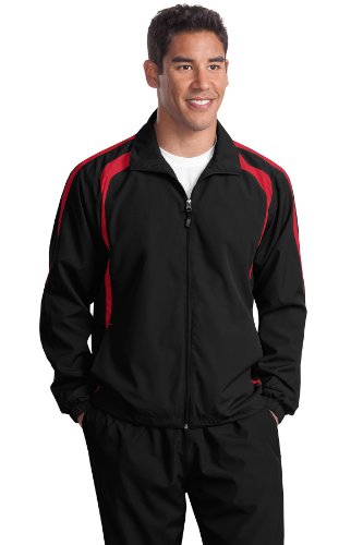 SPORT-TEK Men's Colorblock Raglan Jacket M True Navy/White