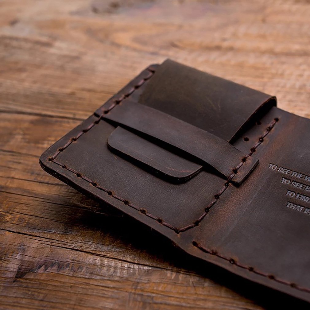 VIILOCK Pull-up Leather Wallet for The Secret Life of Walter Mitty Handmade Wallet