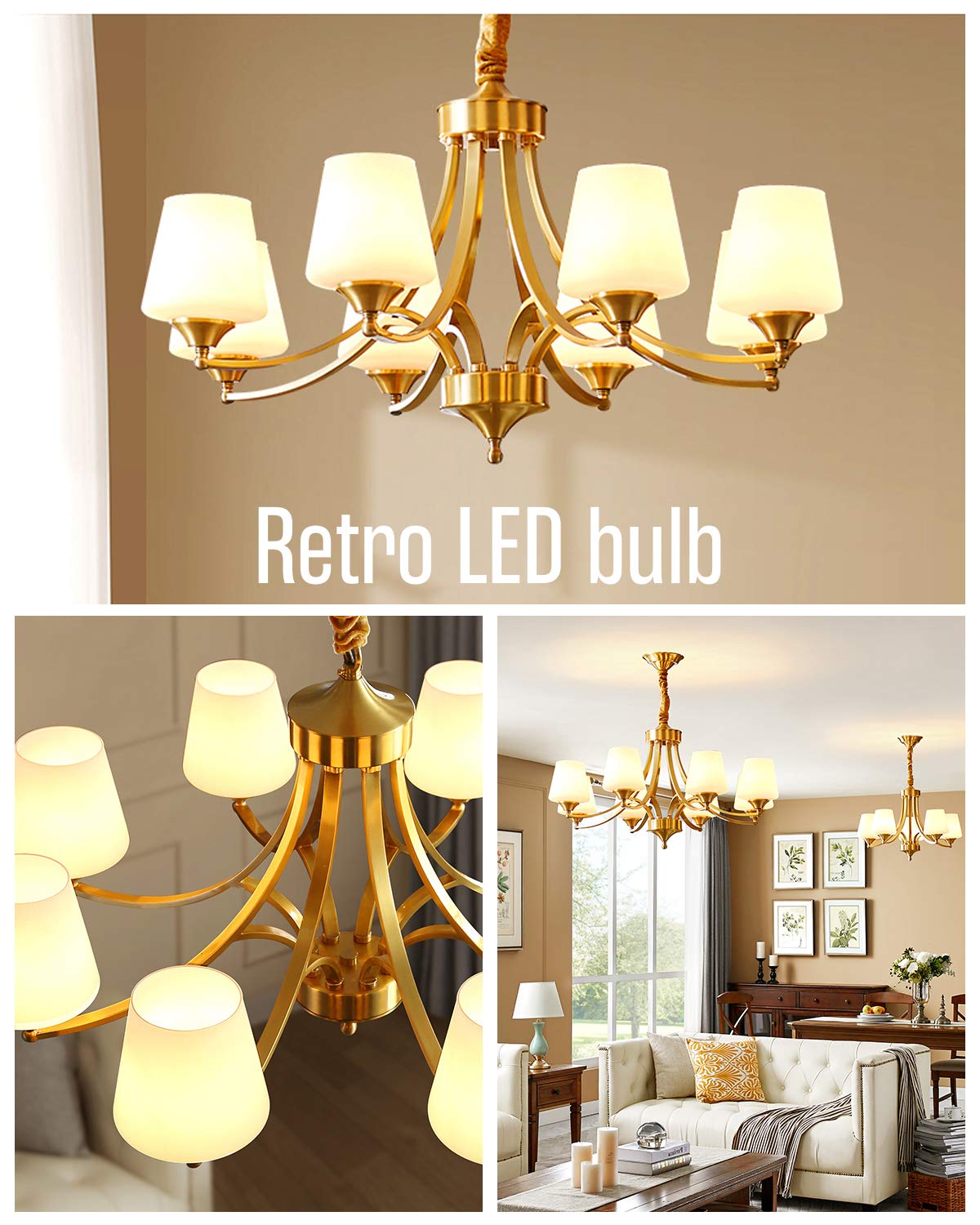 S14 LED Outdoor Edison Light Bulbs for String Light Replacement, E26 Medium Screw Base, Not Dimmable, 2700K, 1.6Watt to Replace 11w Incandescent Bulb, Waterproof, Clear Glass,15Pack