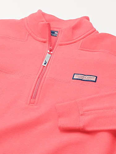vineyard vines Men's Collegiate Shep Shirt 1/4-Zip Pullover, Jetty Red, Small