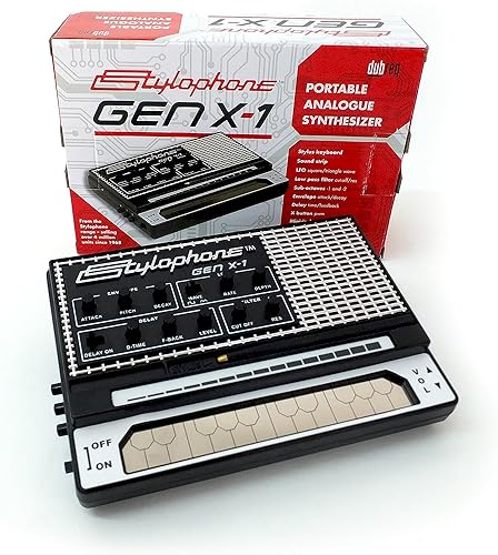 Stylophone Gen X-1 Portable Analogue Electronic Synthesizer with Built-in Speaker | Synth Musical Instrument | Synthesizer Keyboard | Stylophone Instrument